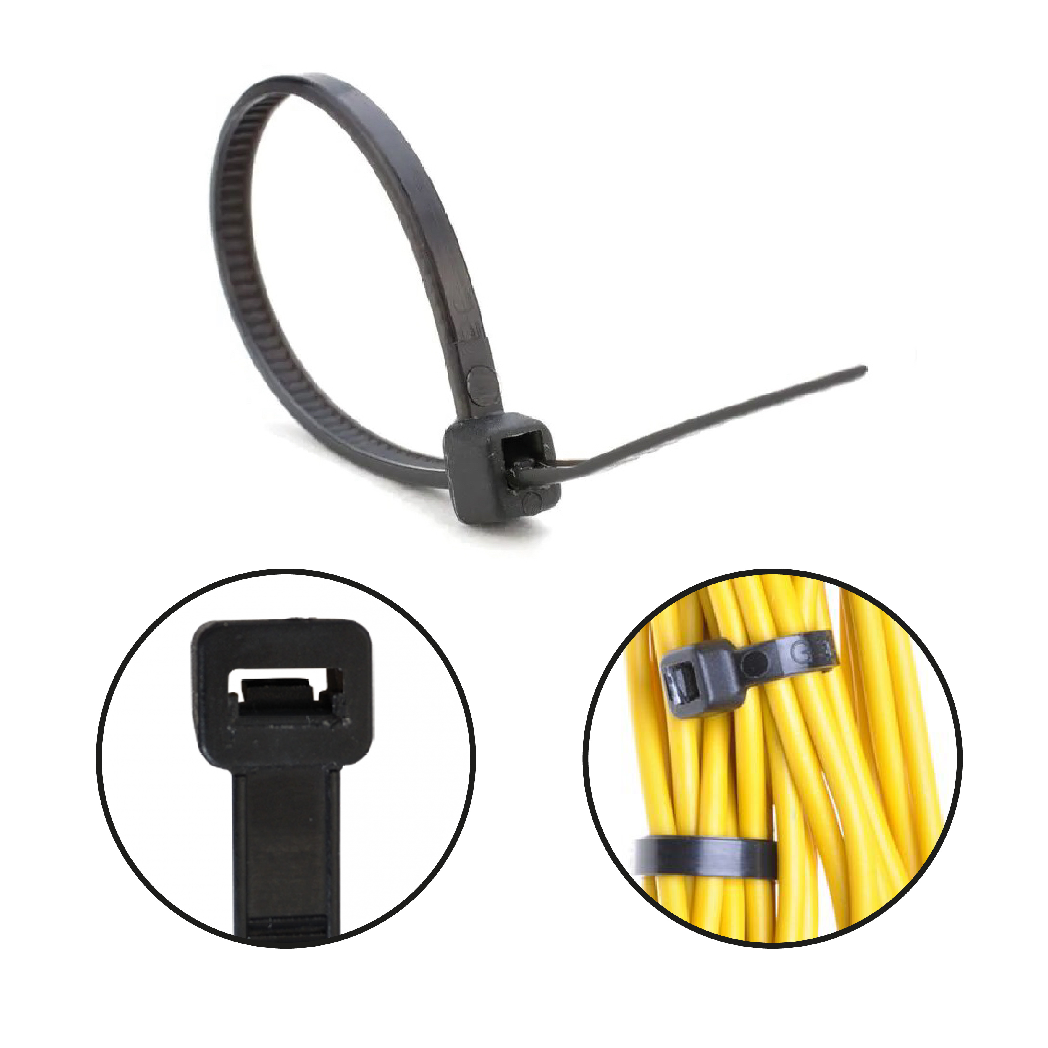 Kábelkötegelő fekete 4,8x150mm | SVX HU